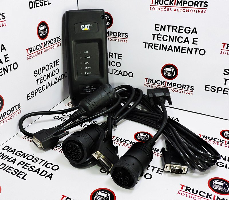 Scanner Diagnóstico Caterpillar Adapter 3 - Truck Imports Soluções ...