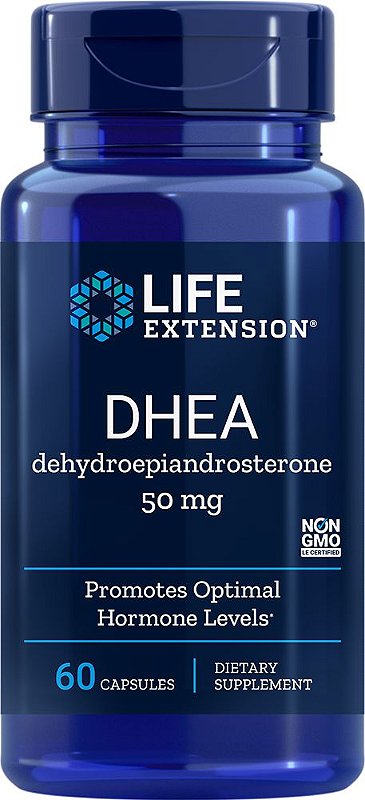 DHEA 50mg - 60Caps - Life Extension - Todas Vitaminas: Suplementos ...