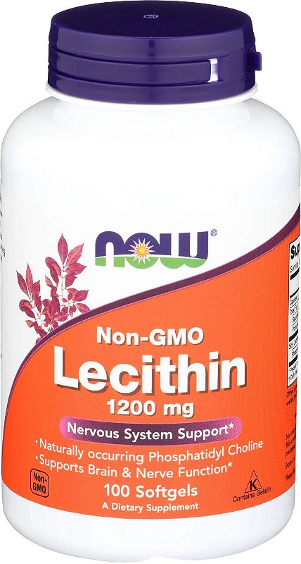 Lecitina (lecithin) 1200 Mg 100 Softgels Now Foods - Todas Vitaminas ...