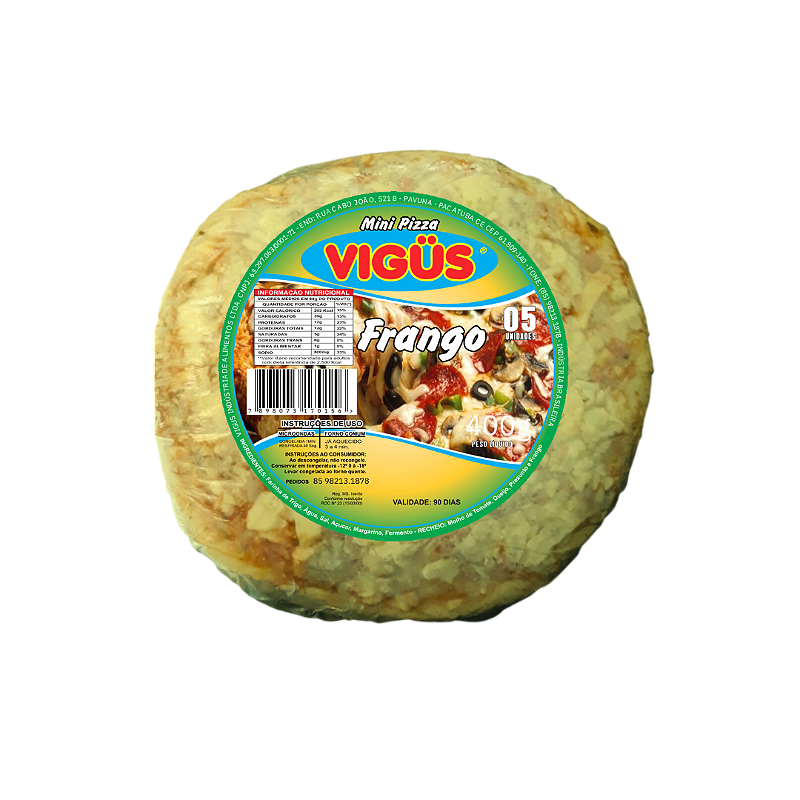 MINI PIZZA DE FRANGO - Goma de tapioca VIGUS