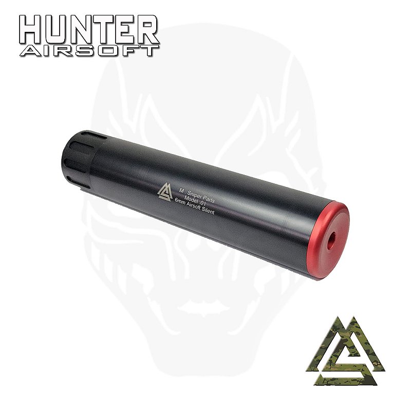 Supressor Airsoft aluminio M24 Storm / M40 Specna 43x200mm – MS Parts ...
