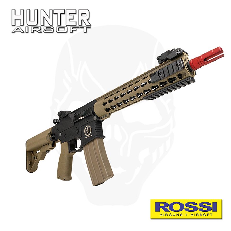 Rifle Airsoft AEG AR15 Neptune 10" Short Tan - Rossi - Hunter Airsoft