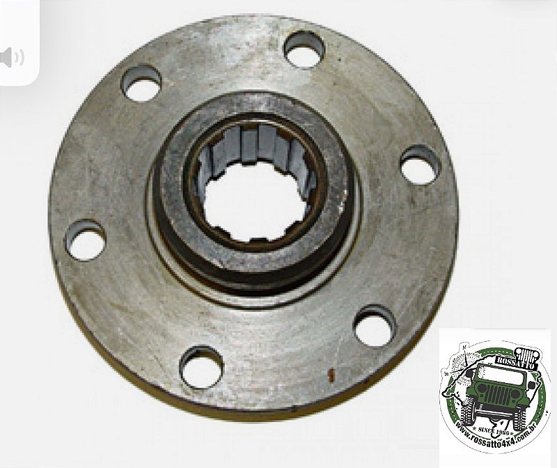 Flange tração dianteira willys Todos - Rossatto Auto Peças Ltda