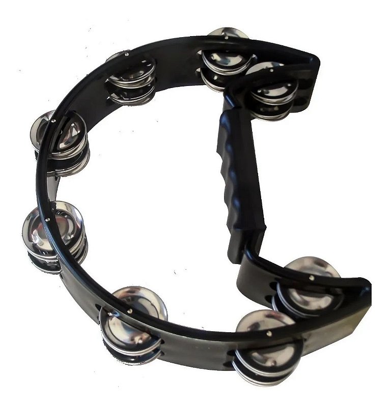 PANDEIRO MEIA LUA SPRING SGPML PRETO - Musical RIFF - Loja de ...