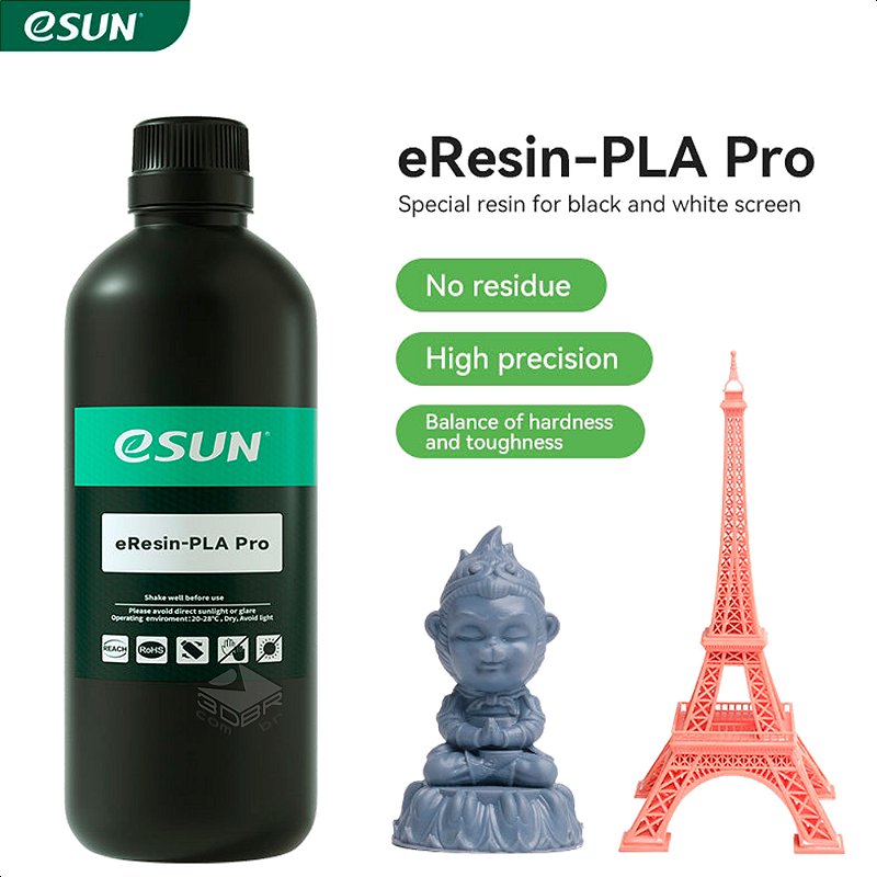 Resina 3D UV eSun eResin-PLA PRO 1kg - 3DBR, as melhores marcas e ...