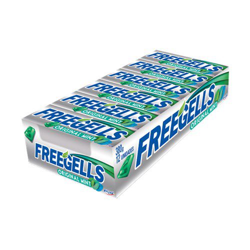 Bala Freegells Original Mint 380g com 12 unidades - Riclan - Mercadoce ...