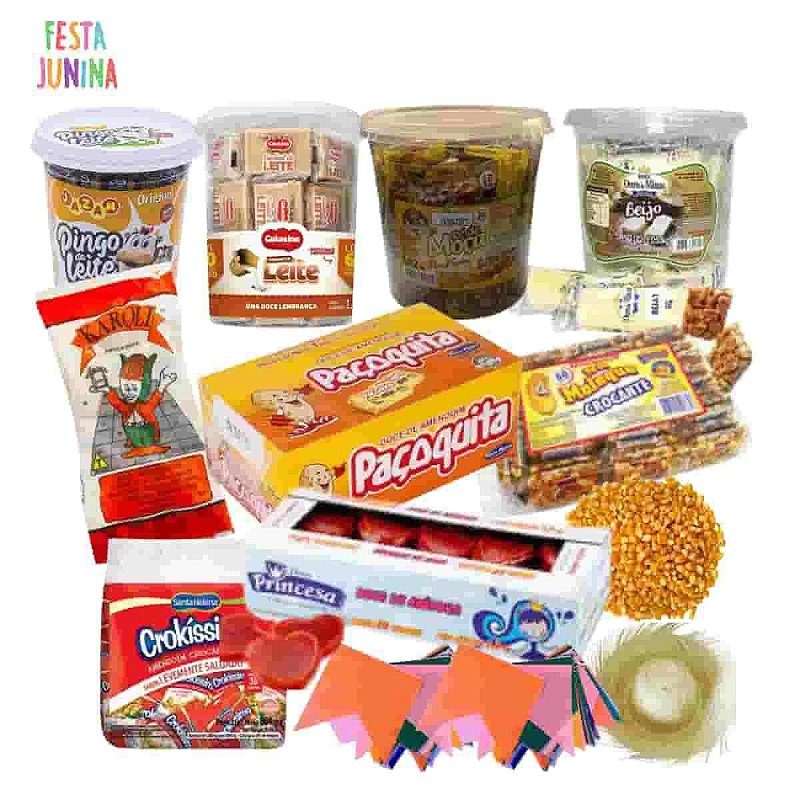 Kit Médio de Doces Juninos | Indicado para festas até 50 pessoas | Doc ...
