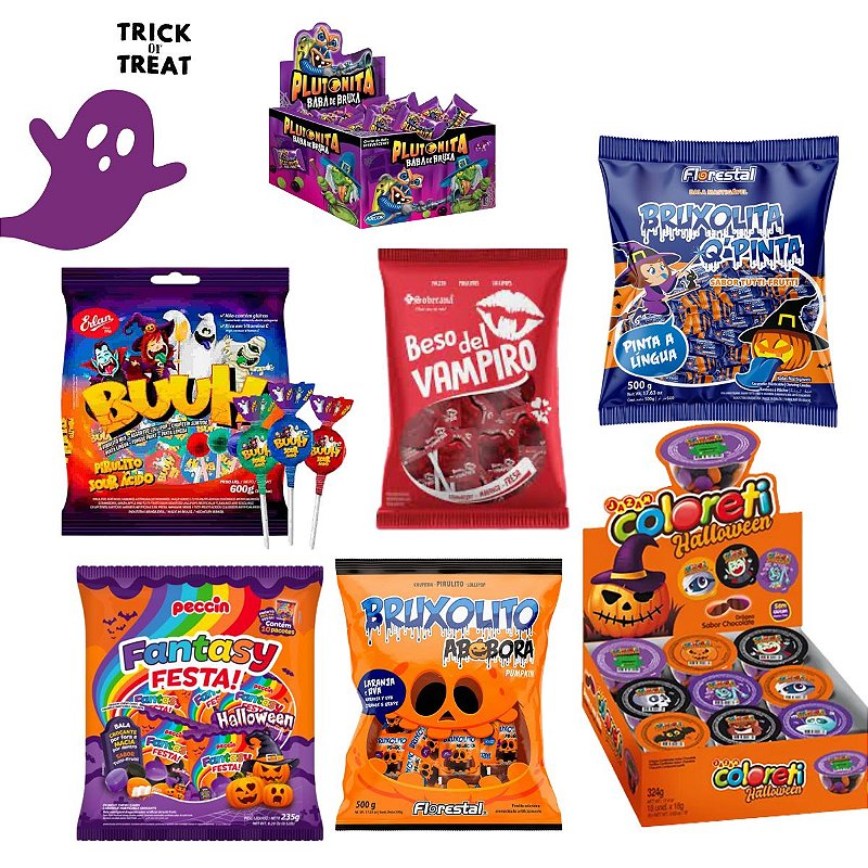 Kit de Doces de Halloween Dia das Bruxas - Mercadoce - Doces ...