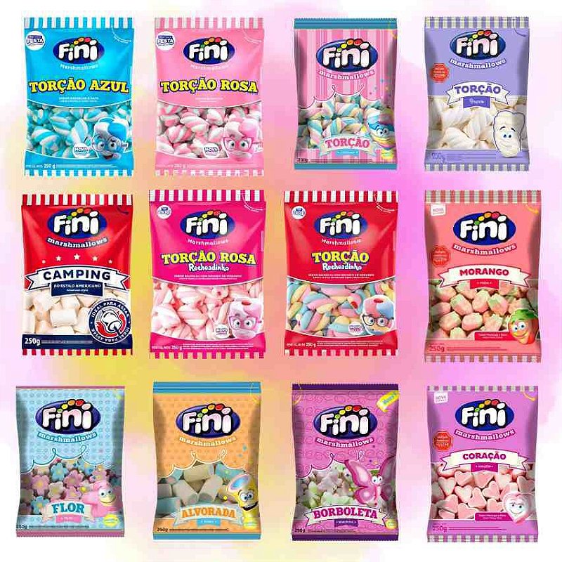 Marshmallow Fini 250g | Escolha o Sabor - Mercadoce - Doces ...