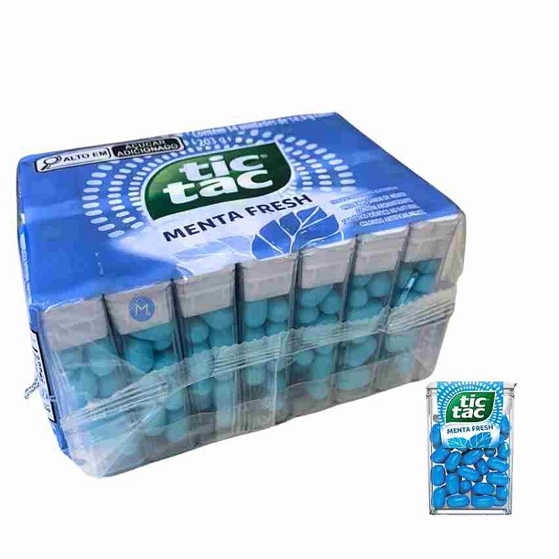 Pastilha Tic-tac Menta Fresh 14 unidades de 14,5g Ferrero | Compre na ...