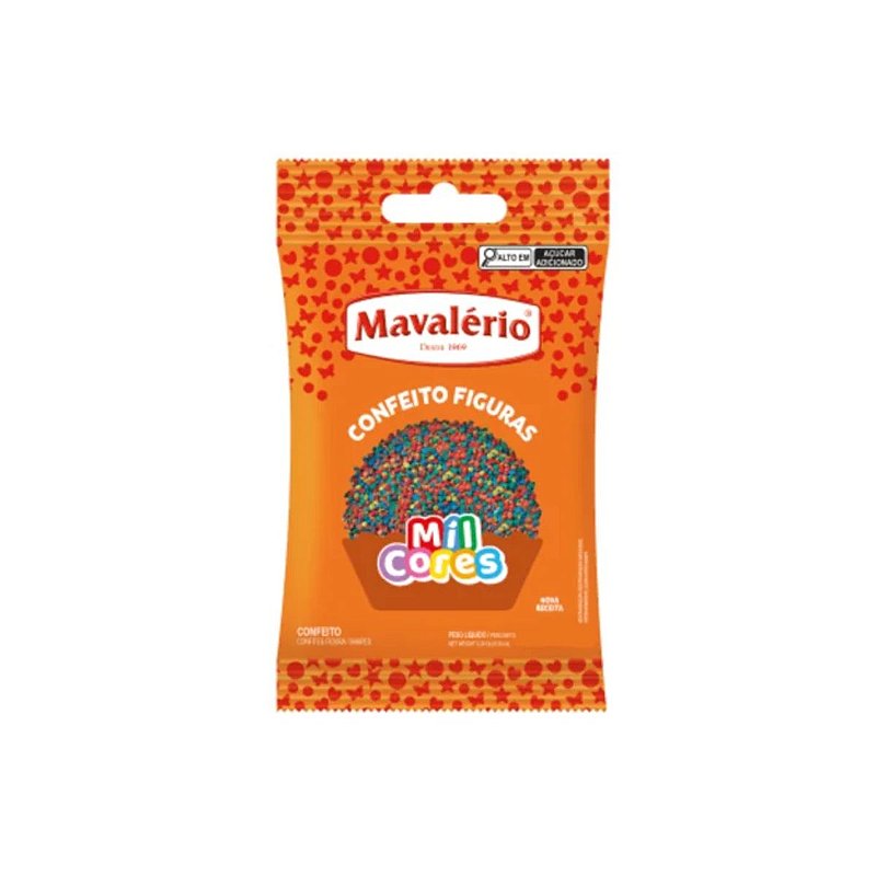 Confeito Figuras Mini Confete Mavalério 120g – Decoração Divertida par ...