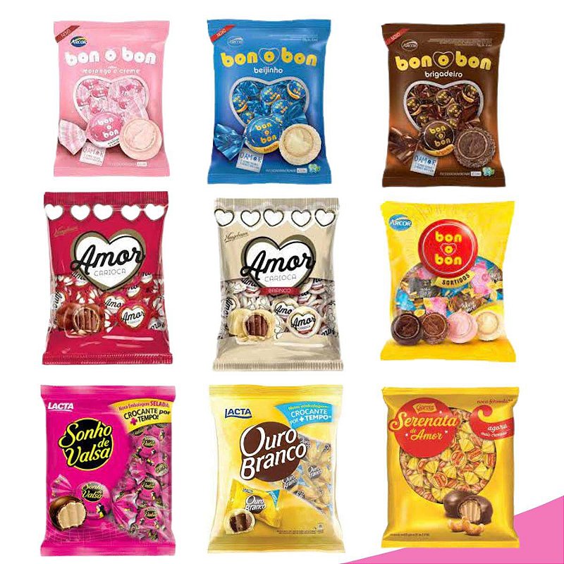 Pacote de Bombom | Arcos Lacta Neugebauer - Mercadoce - Doces ...