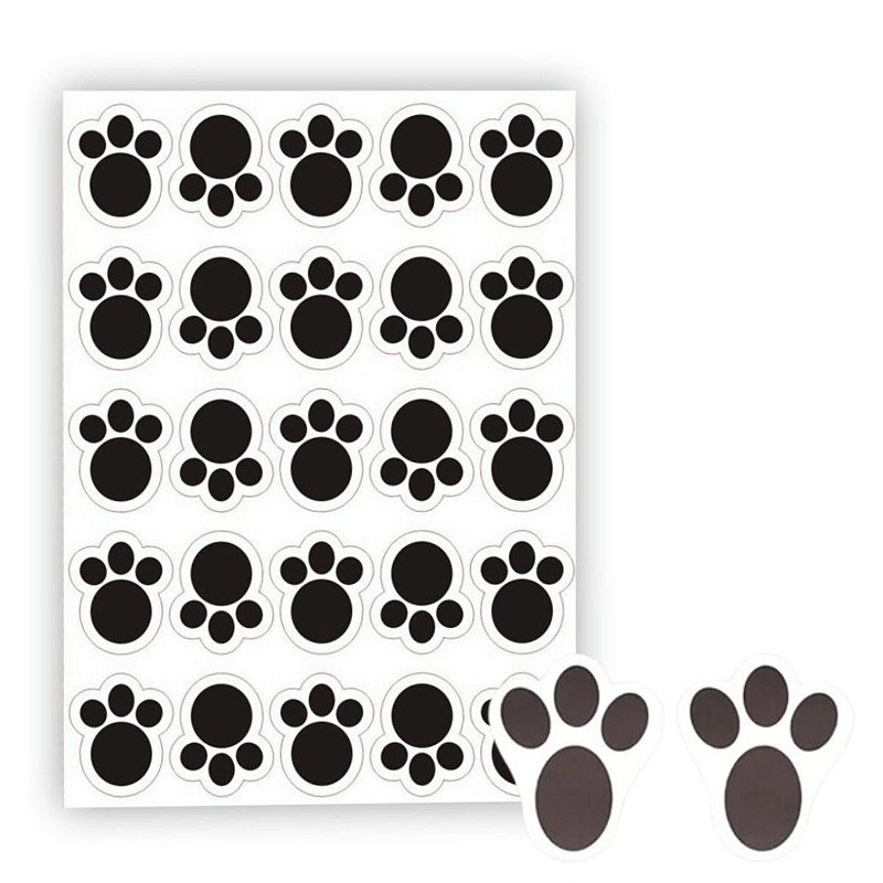 Cartela de Adesivo de Patinha | Contém 30 patinhas | 3,5cm | Páscoa ...