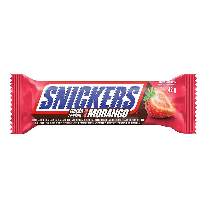 Snickers Morango 1 unidade de 42g | Mercadoce - Mercadoce - Doces ...