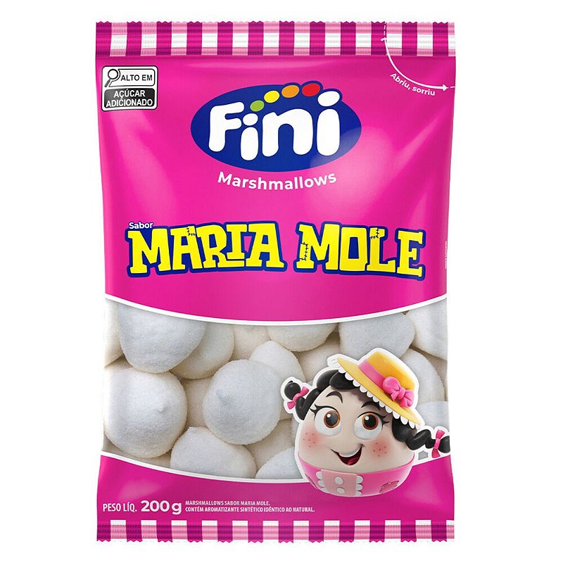 Marshmallow Maria Mole Fini 200g - Doce Macio e Cremoso | Mercadoce ...