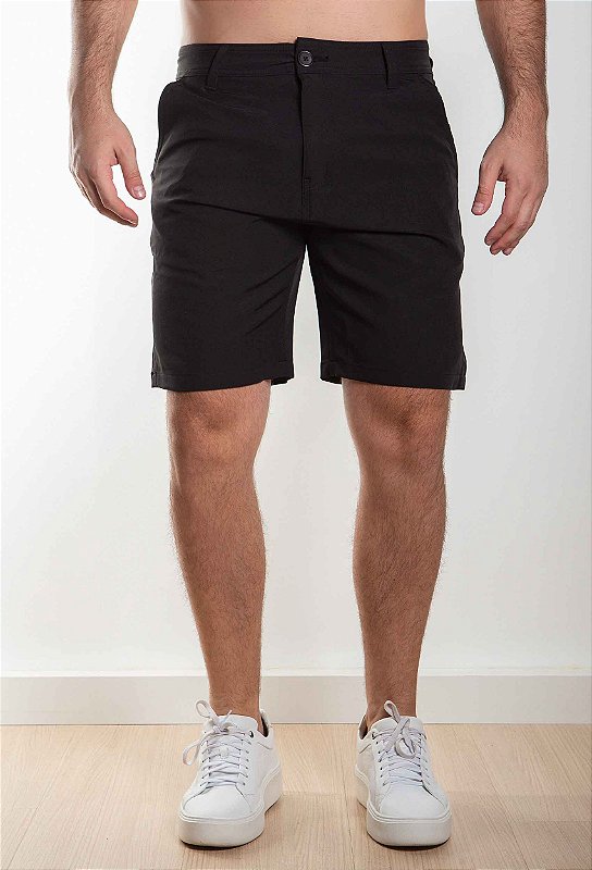 Short Tech Alfaiataria Preto Vidic - VIDIC ® | Loja Online