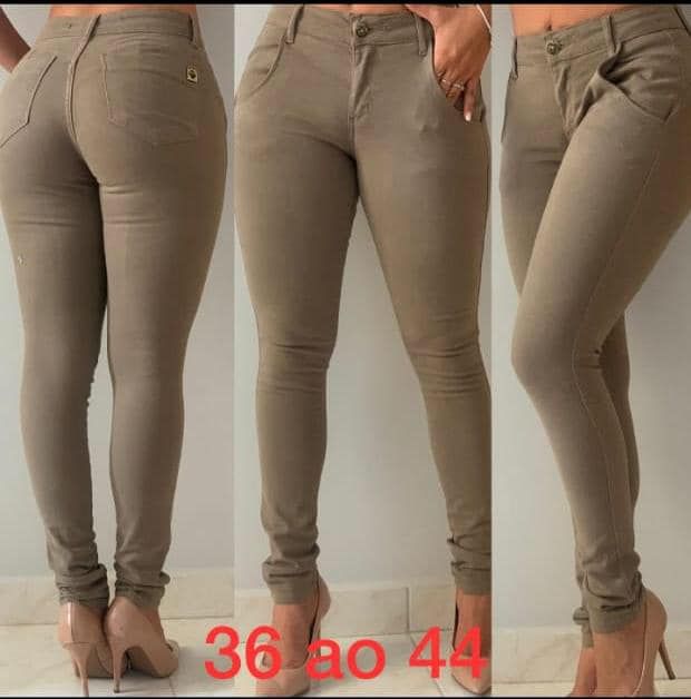 Calça Skinny cor caque - Estação Gyn