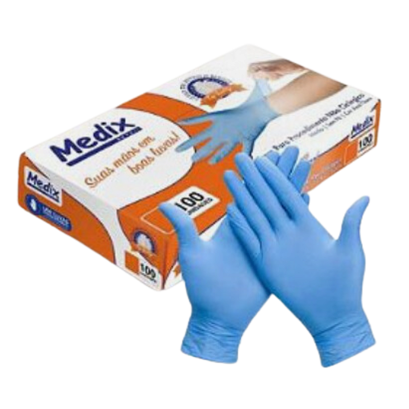 LUVA NITRILICA MEDIX AZUL 100UN CA 44951 - ARMAZEM DO EPI | EPI ...