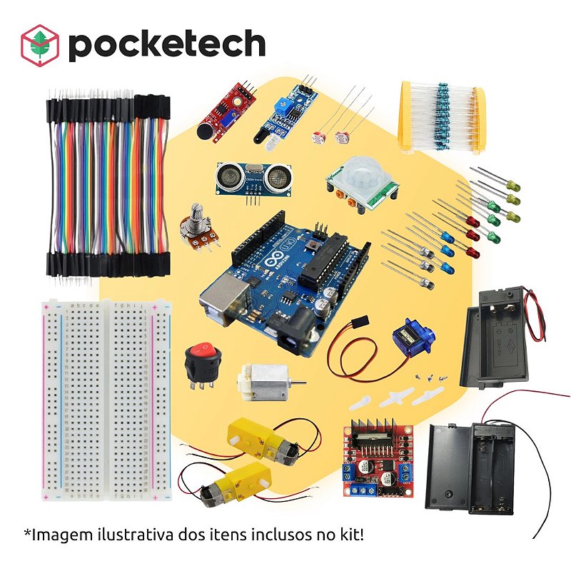 KIt Para Robótica com Arduíno - Fundamental II e Médio (SEDUC) - KitsLab