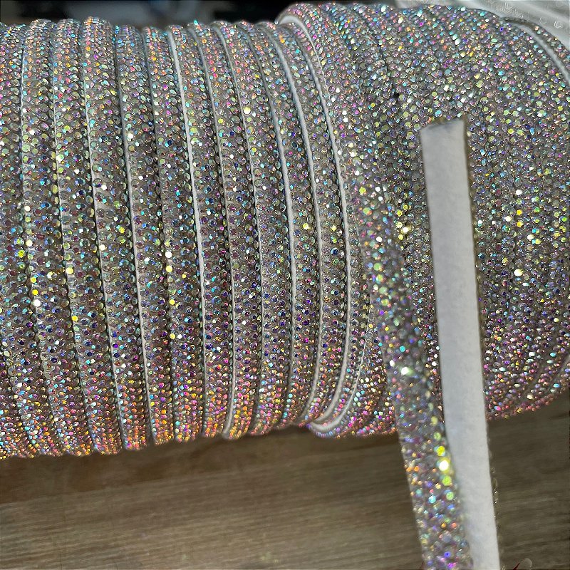 Tira Manta de Strass Meia Cana - Top 3 Aviamentos