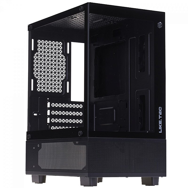 GABINETE GAMER LIKETEC OPERA DARK MID TOWER VIDRO TEMPERADO M-ATX BLACK ...
