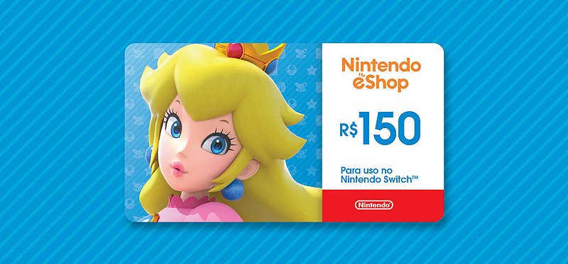 Gift Card Nintendo Eshop Brasil 150 Reais Codigo Digital