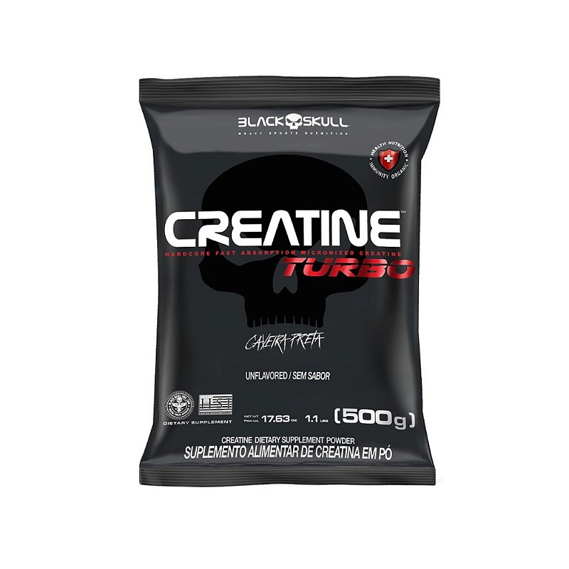 CREATINE TURBO Refil - Black Skull - BH Suplementos