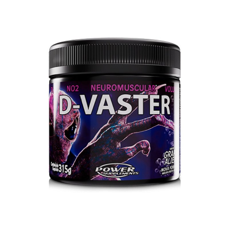 Pré-treino D-Vaster Grape Alien 315g - Power Supplements - BH Suplementos
