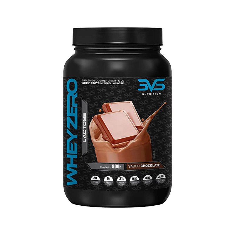 Whey Zero Lactose 900g - 3VS - BH Suplementos