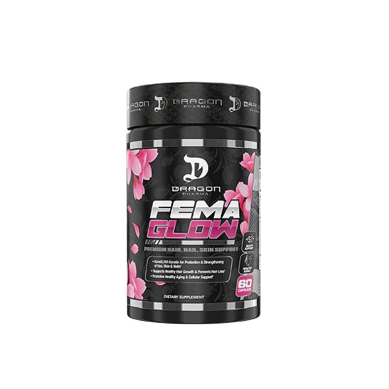 FEMAGLOW 60 Cápsulas - Dragon Pharma - BH Suplementos
