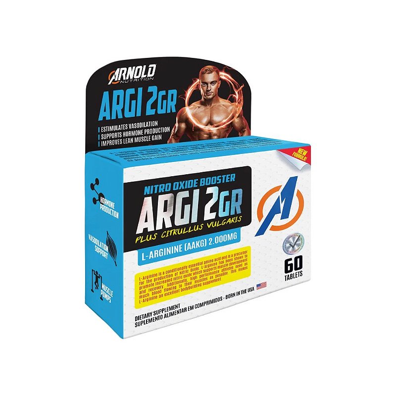ARGI 2GR (L-arginina AAKG 2.000mg) 60 Tabletes- Arnold Nutrition - BH ...