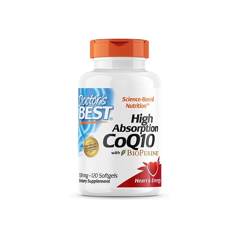 CoQ10 100mg com Bioperine 120 Veg Cápsulas - Doctor's Best - BH Suplementos