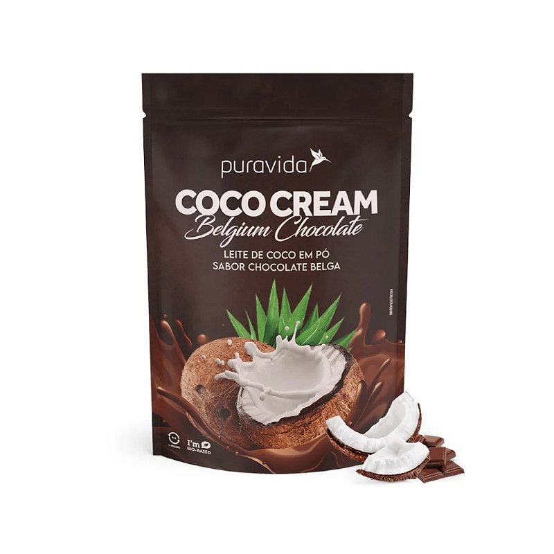 COCO CREAM BELGIUM CHOCOLATE 250g - Puravida - BH Suplementos