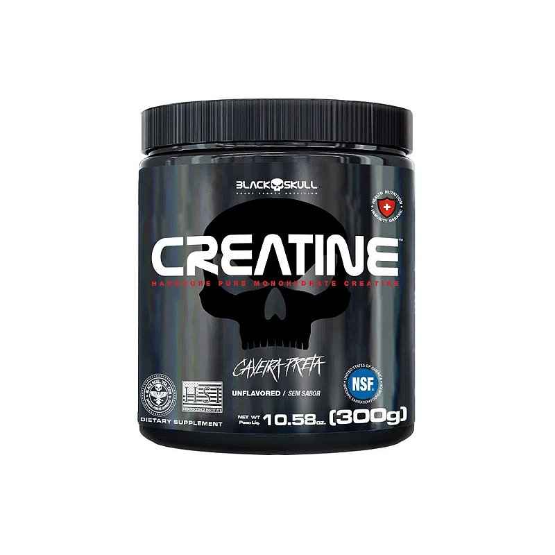 CREATINE Creatina Monohidratada - Black Skull - BH Suplementos