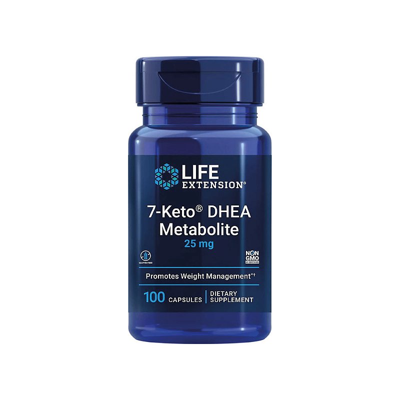 7-KETO DHEA Metabolite 25mg 100 Cápsulas - Life Extension - BH Suplementos