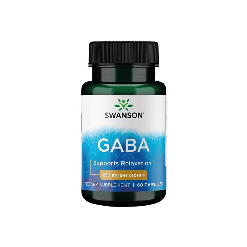 Gaba 250mg 60 Cápsulas - Swanson - BH Suplementos