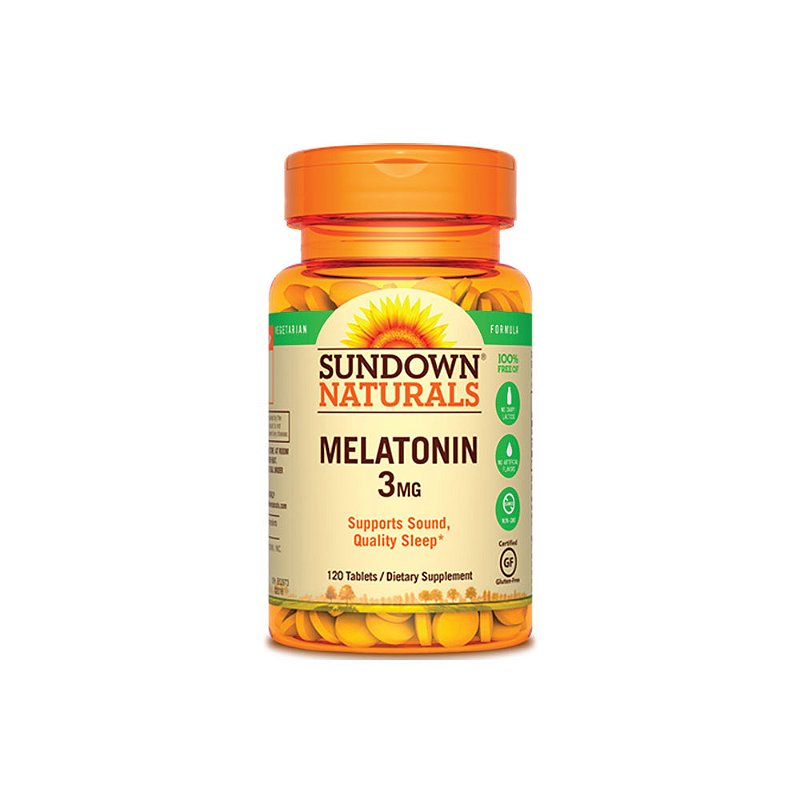 Melatonina 3mg 120 Tabletes - Sundown - BH Suplementos