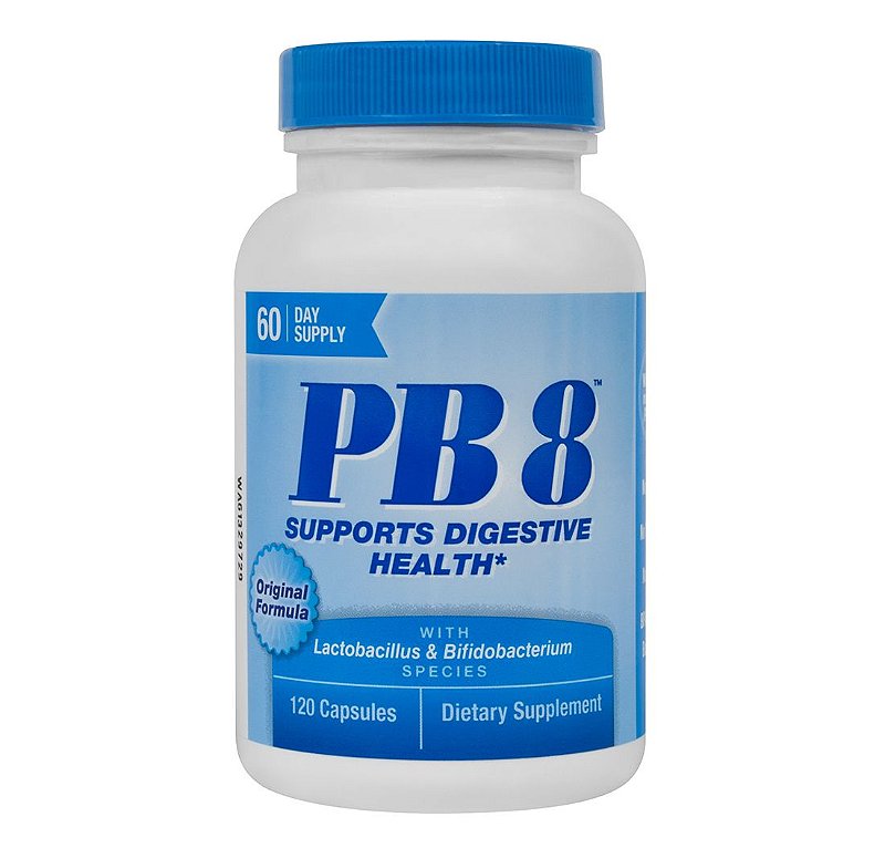 PB8 Probiótico - 120 Cápsulas - Nutrition Now Vitamins - Primo Suplementos