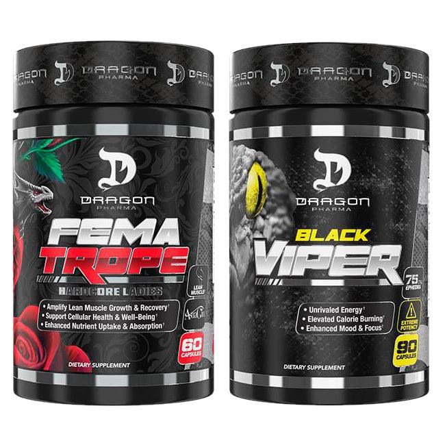Combo Hipertrofia Fematrope + Black Viper - Dragon Pharma - Primo ...