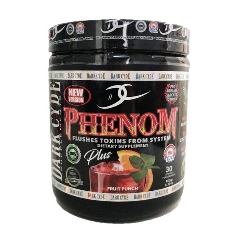 Pré Treino Phenom Plus 180g Dark Cyde - Energia, Foco e Recuperação ...