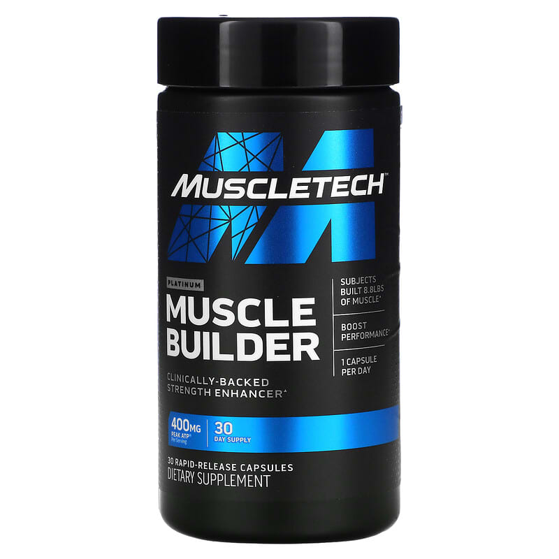 Muscle Builder 30 Caps Muscletech: Força e Músculos em 30 Dias! - Primo ...