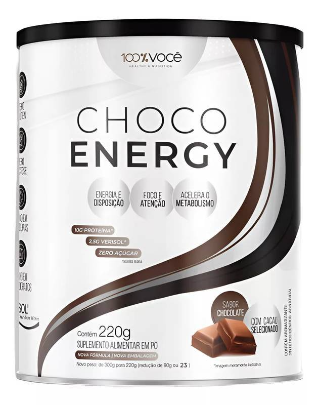 Choco Energy Sabor Chocolate 220g - Energia Natural e Sabor - Primo ...