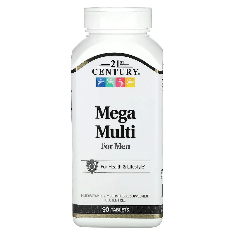 Mega Multi For Men 90 Tabletes 21st Century - Primo Suplementos