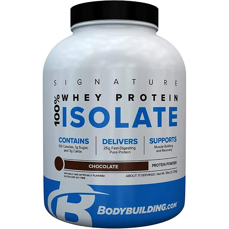 Whey Protein Isolado Chocolate 2.27kg | Bodybuilding Signature - Primo ...
