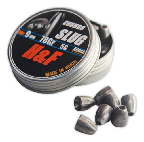 SLUG 9mm 78gr 40un - SLUG H&F - Combat Airsoft - Pistolas, rifles ...