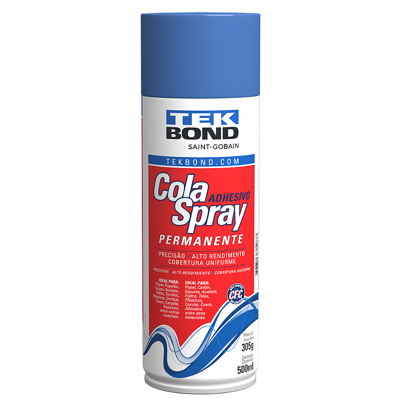 Cola Spray Permanente 305G / 500ML TEKBOND - Casa das Fitas - Tudo em ...