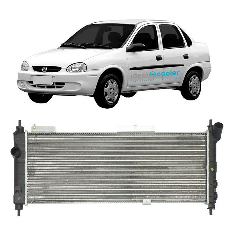 Radiador Corsa / Tigra 94 95 96 97 98 99 00 01 02 Com Ar - Ideal Cooler ...