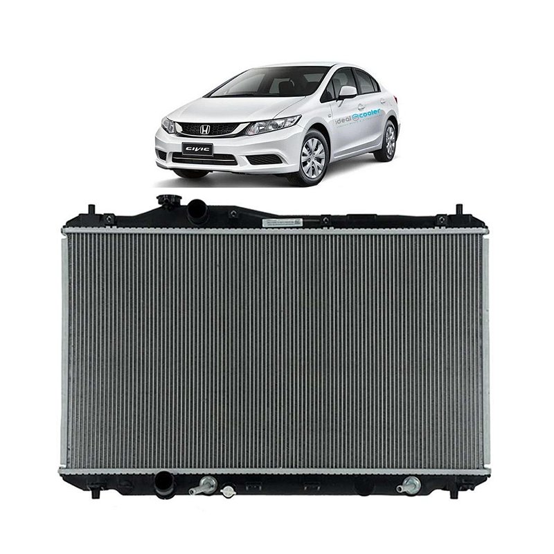 Radiador Honda Civic 2012 2013 2014 2015 2016 Automático - Ideal Cooler ...