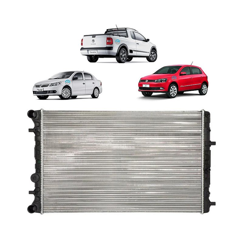 Radiador Gol G5 G6 Voyage Saveiro 09/16, Fox 06/12 Com Ar - Ideal ...