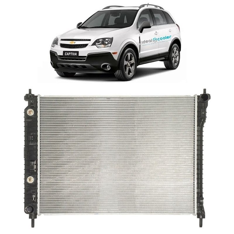 Radiador Captiva 3.6 / 2.4 Ano 08 09 10 11 12 13 - Ideal Cooler - Loja ...